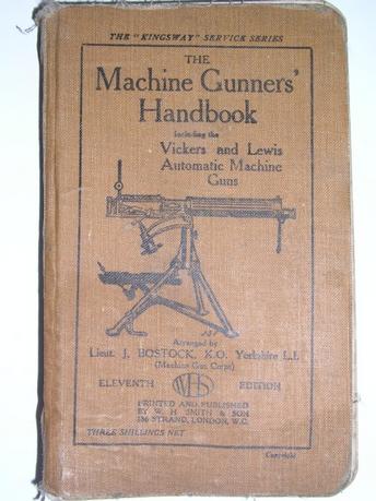 War Department Militaria | Rare WWI Machine Gunners' Handbook
