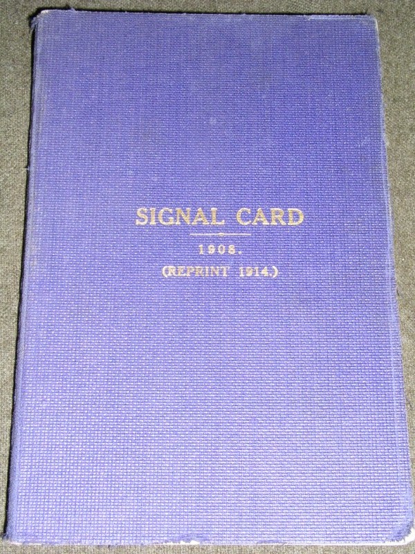 War Department Militaria | WWI Royal Navy Signals Book