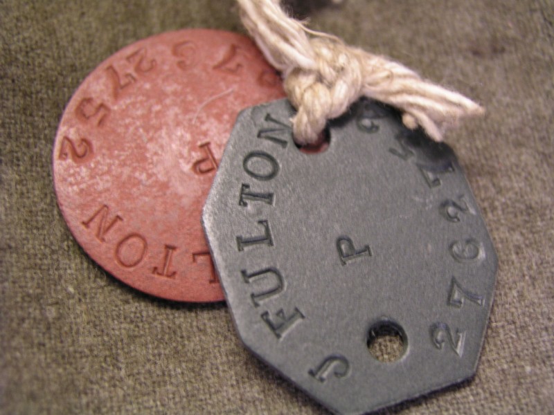 War Department Militaria | An original set of WWII British Army Dog Tags