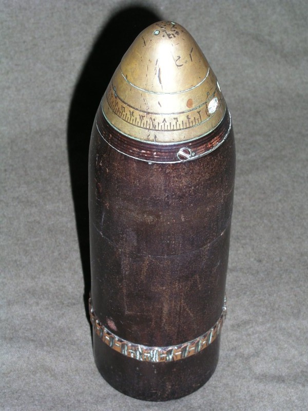 War Department Militaria | Superb WWI Turkish 75mm Artillery Shell