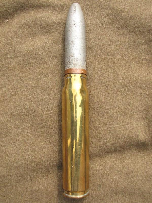 War Department Militaria | Inert 1940 20mm Cannon Round
