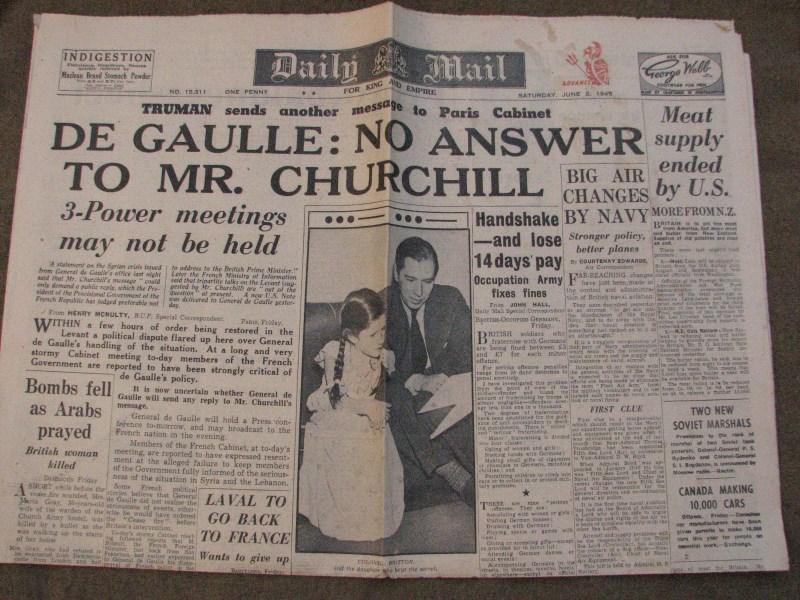 War Department Militaria 1945 Daily Mail