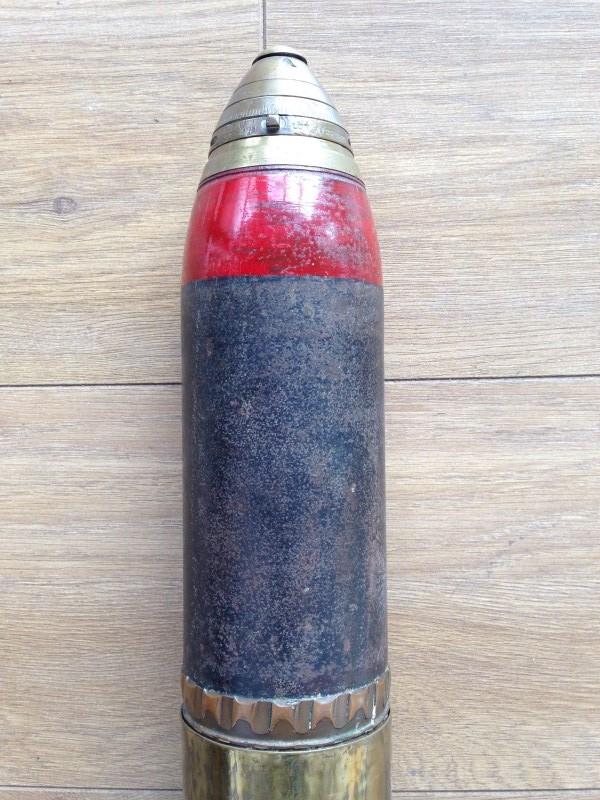 War Department Militaria | Very fine inert WWI 18-pounder Artillery Shell