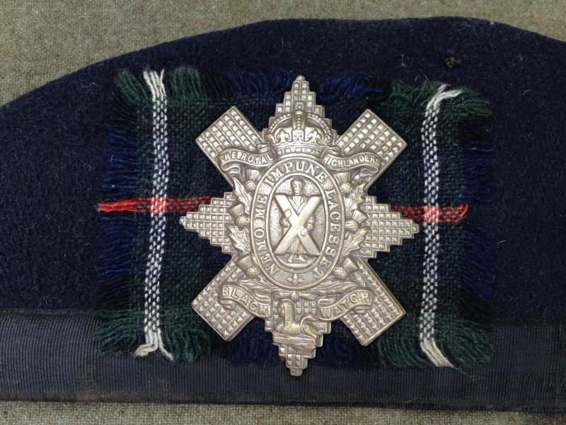 War Department Militaria | Excellent WWI-WWII Black Watch Glengarry