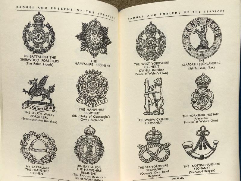War Department Militaria | 1940 British Armed Forces Insignia Book