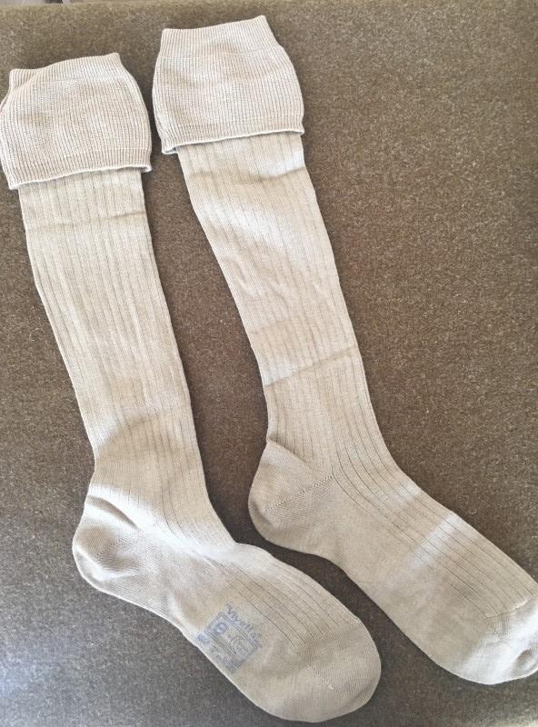 War Department Militaria | Pair of WWII Army Officer's Long Khaki Socks