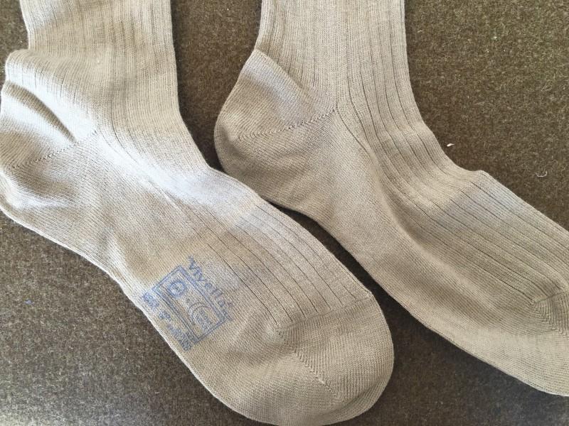 War Department Militaria | Pair of WWII Army Officer's Long Khaki Socks