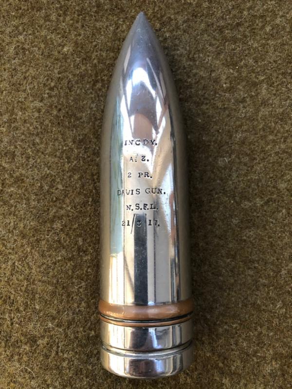 War Department Militaria | Ultra-rare WWI 2-pounder Davis Gun Anti ...