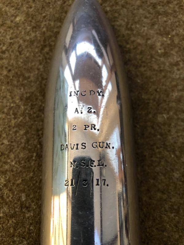 War Department Militaria | Ultra-rare WWI 2-pounder Davis Gun Anti ...