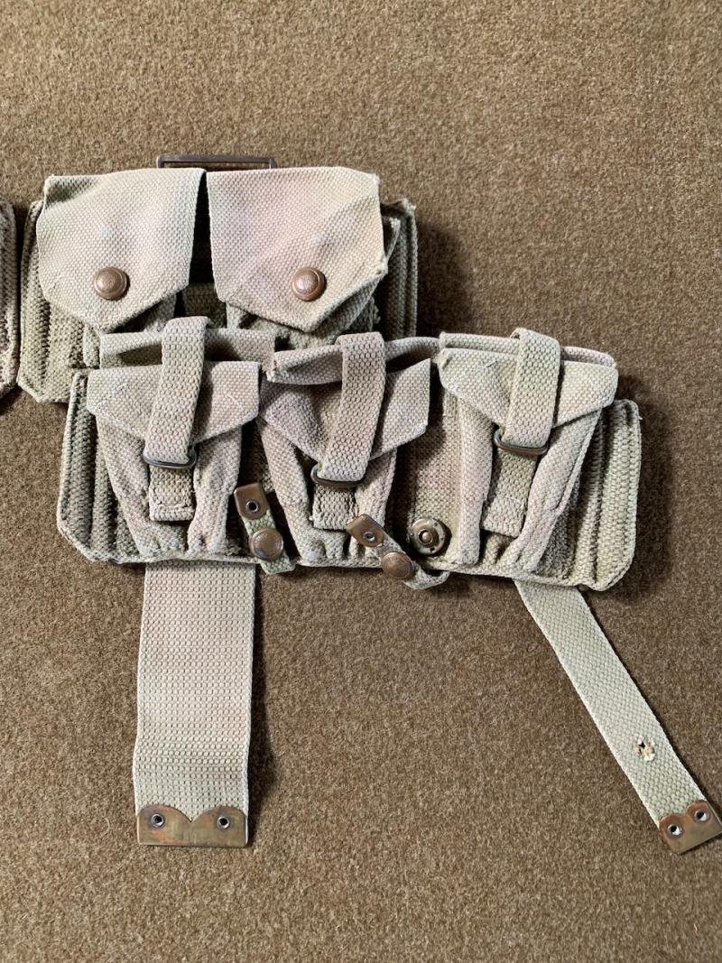 War Department Militaria | Pattern 1908 Webbing Cartridge Carriers