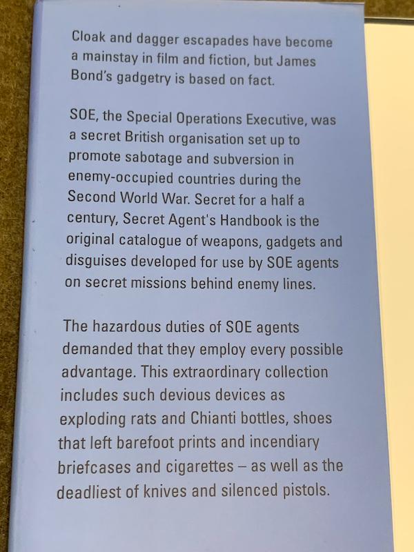 War Department Militaria | "Secret Agent's Handbook. The Top Secret ...