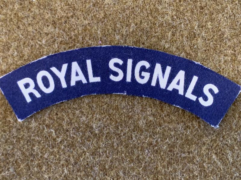 War Department Militaria | Royal Signals Printed Shoulder Title